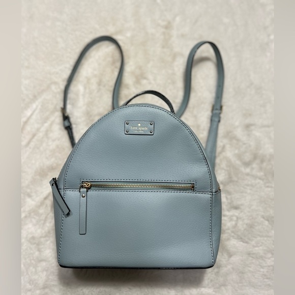 kate spade | Bags | Kate Spade Mini Light Blue Backpack Ruck Sack ...